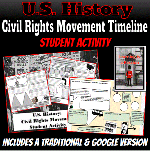 U.S. History | 1960's | Civil Rights Movement | Student Timeline ...