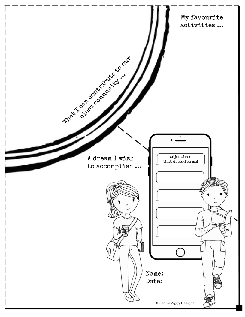 All About Us Collaborative Poster- Back to School/ First Day Activity