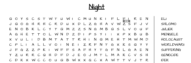 Night- Word Search - Amped Up Learning
