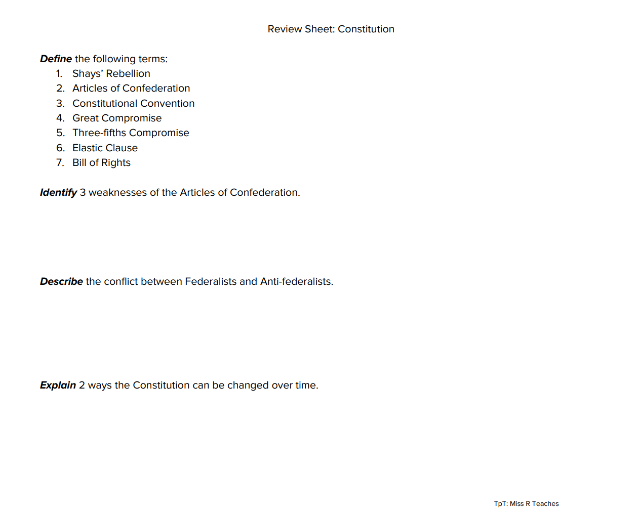 Constitution Review - Amped Up Learning