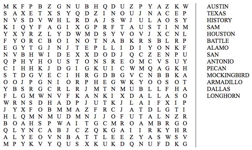TEXAS HISTORY WORD SEARCH - Amped Up Learning