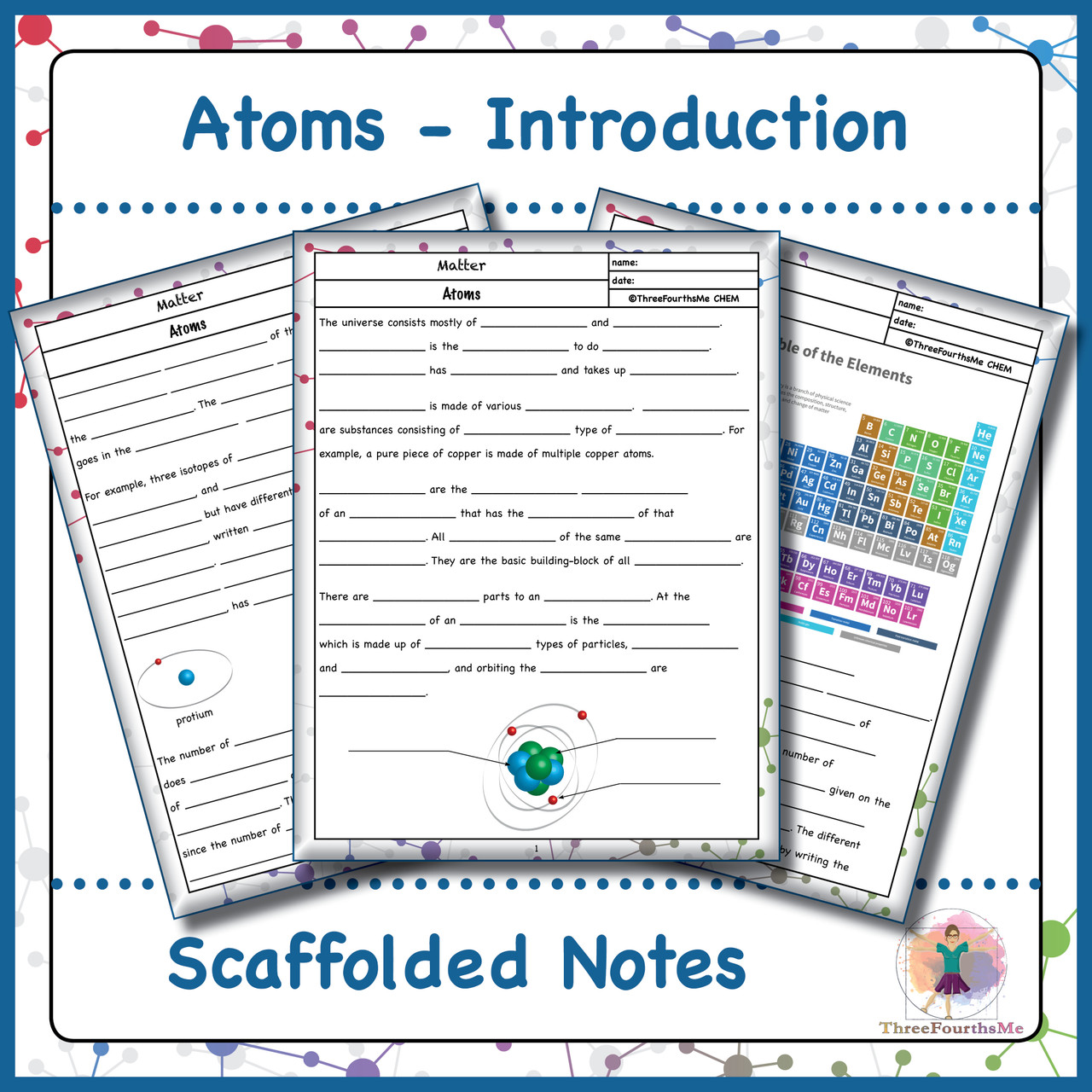 Atoms Introduction - Scaffolded Notes - Amped Up Learning