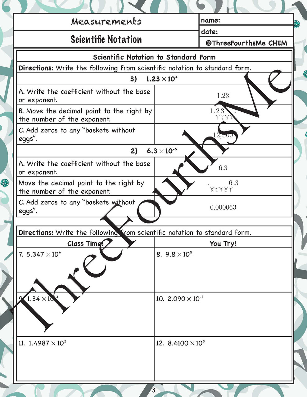 Scientific Notation Scaffolded Notes - Amped Up Learning