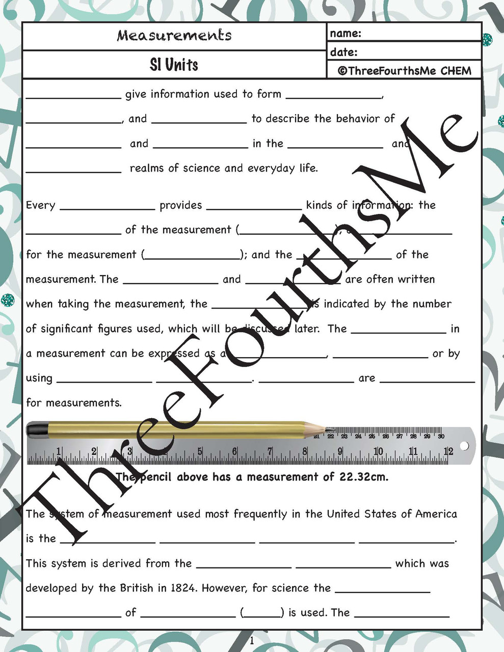 International System of Units (SI) Scaffolded Notes - Amped Up Learning