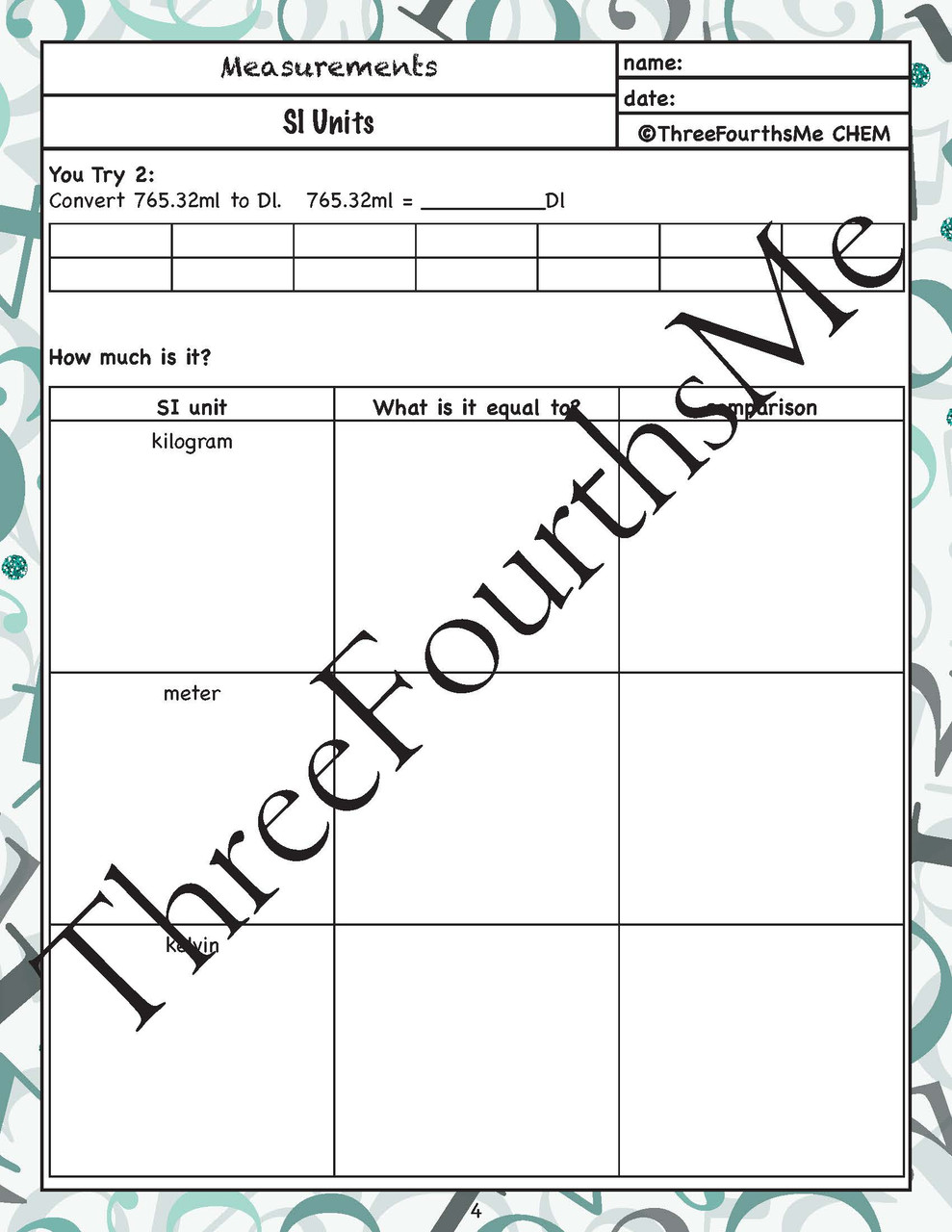 International System of Units (SI) Scaffolded Notes - Amped Up Learning