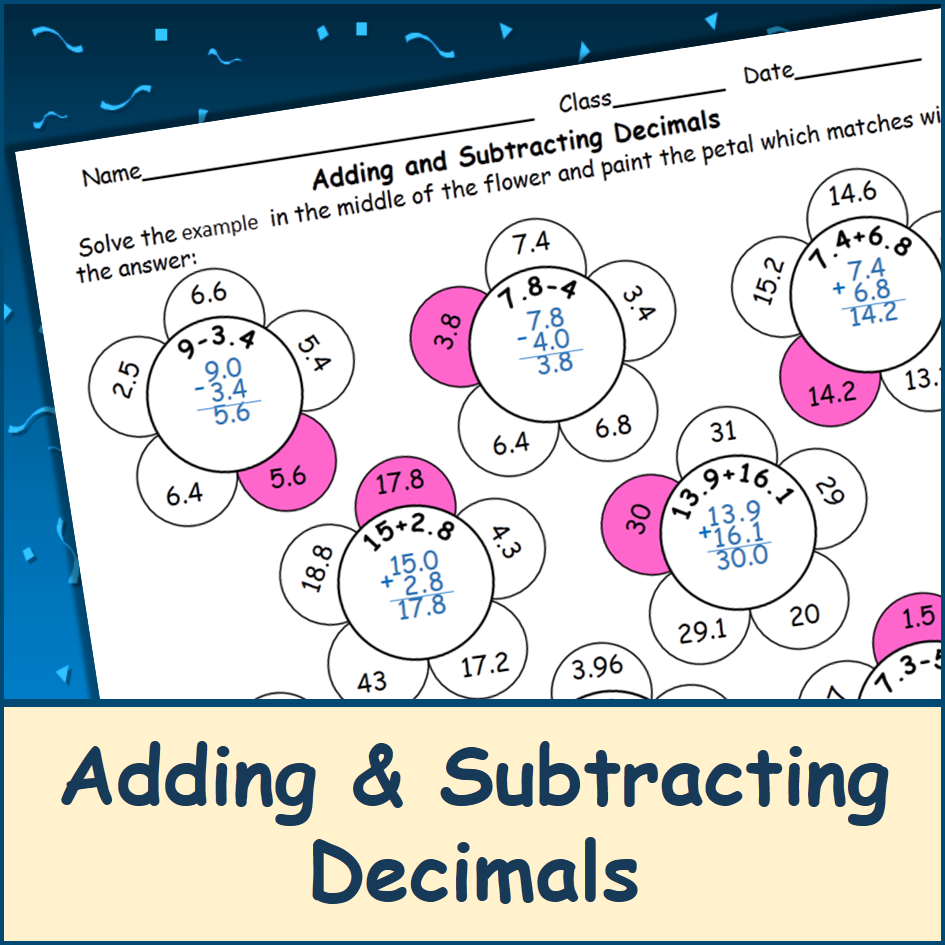 Adding and Subtracting Decimals - Amped Up Learning