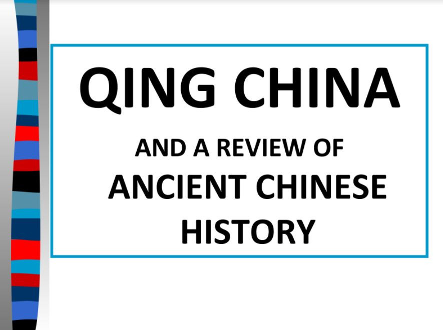 Qing Dynasty and Review of Chinese History - Amped Up Learning