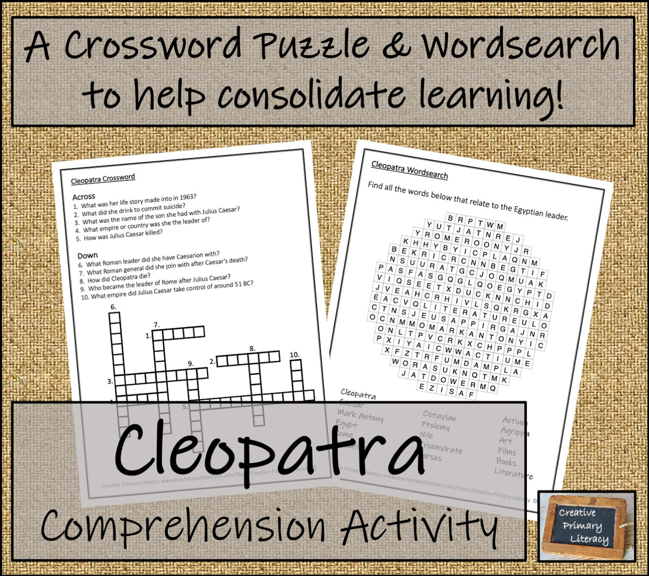 Cleopatra Biography Writing Unit | 5th Grade & 6th Grade - Amped Up ...