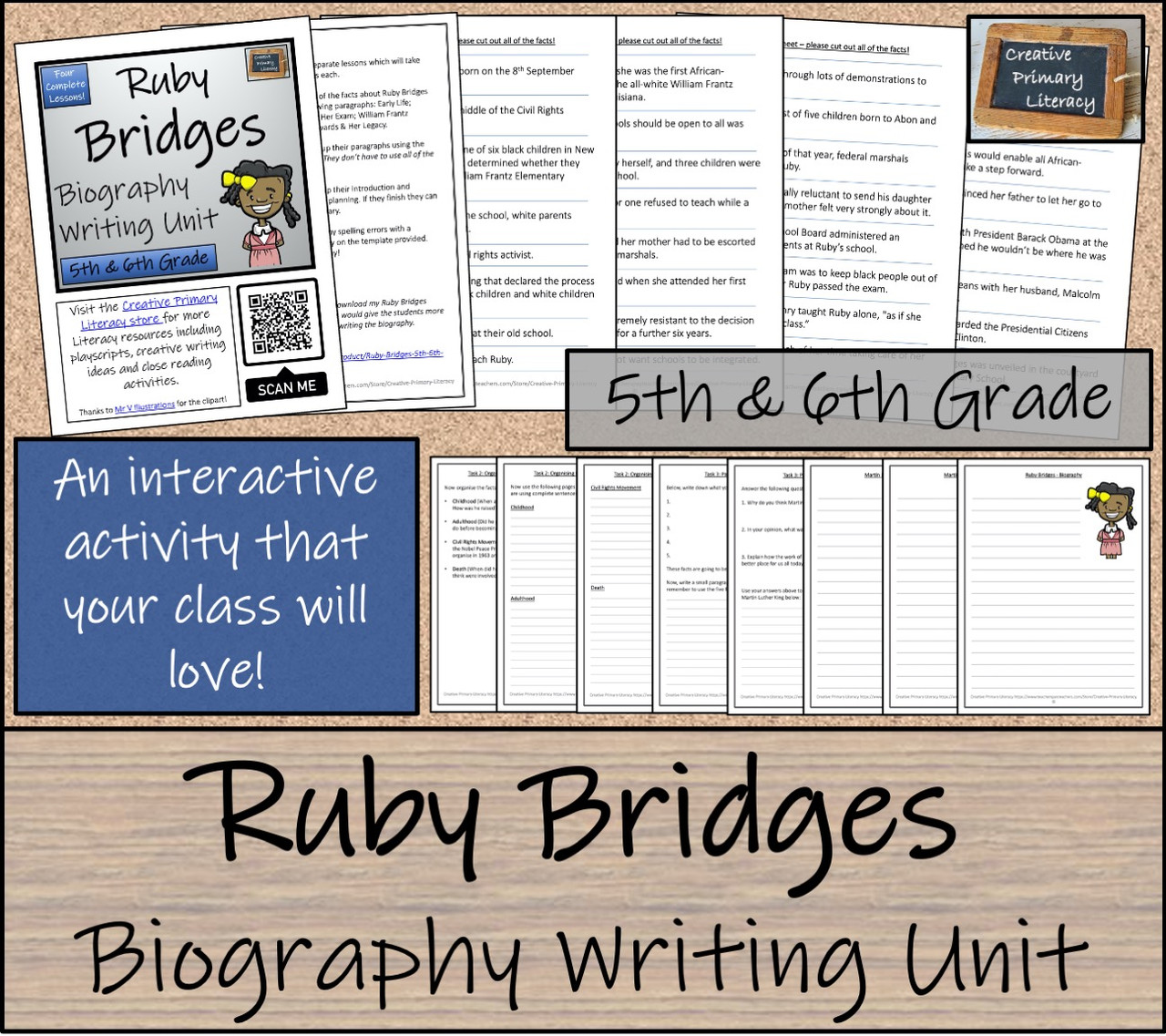 Ruby Bridges Biography Writing Unit | 5th Grade & 6th Grade - Amped Up ...