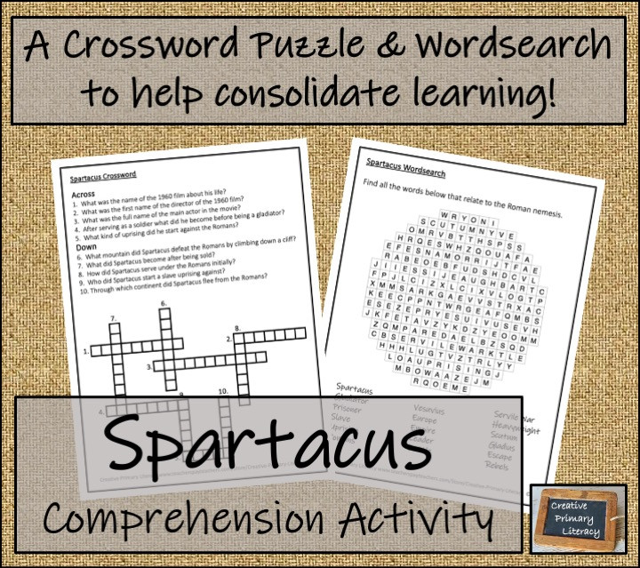 Spartacus Biography Writing Activity | 5th Grade & 6th Grade - Amped Up ...