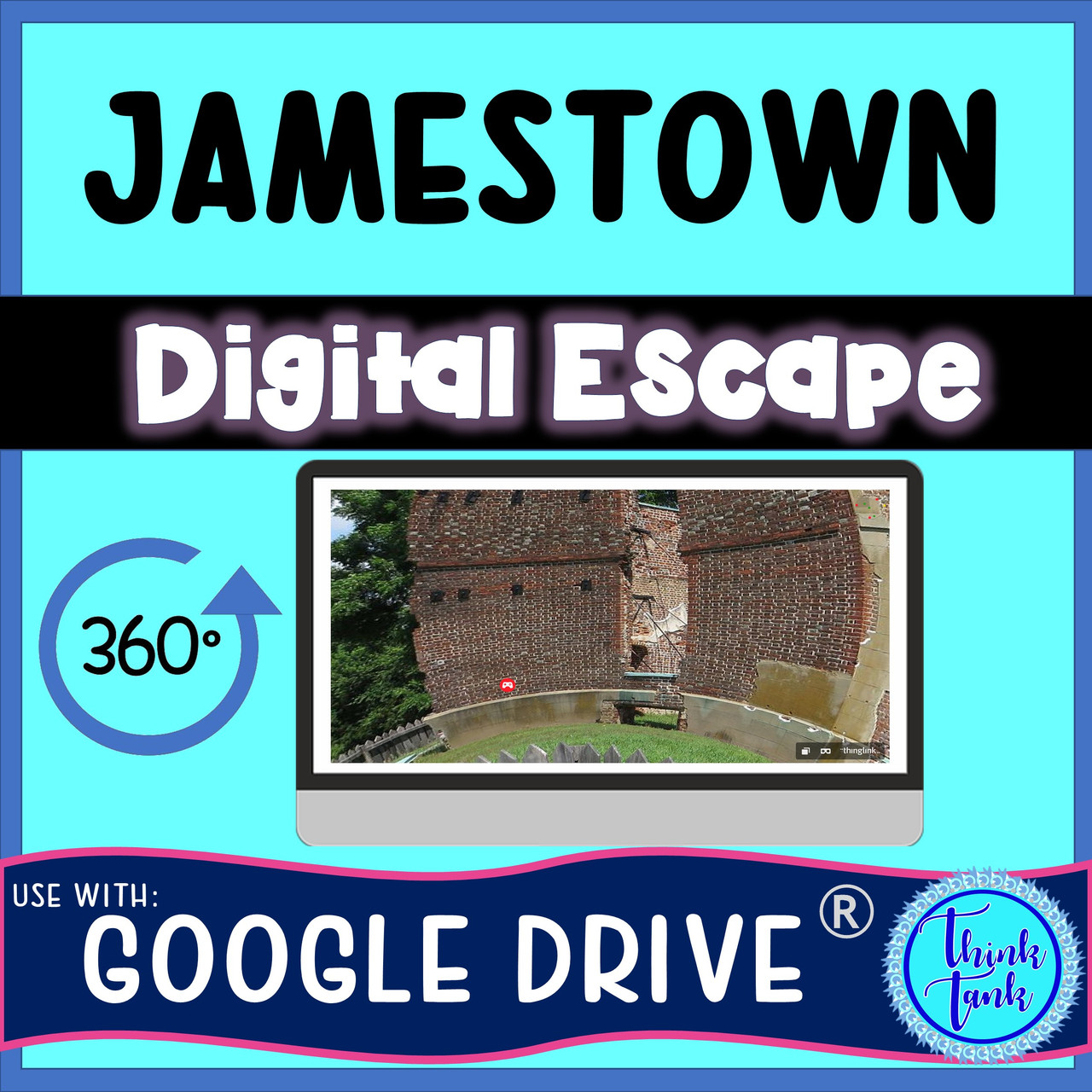 Jamestown DIGITAL ESCAPE ROOM for Google Drive® - Amped Up Learning