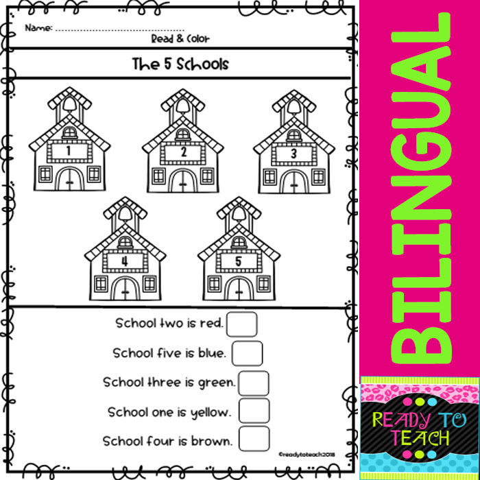 Read & Color - Leo y coloreo - Back to School - Amped Up Learning