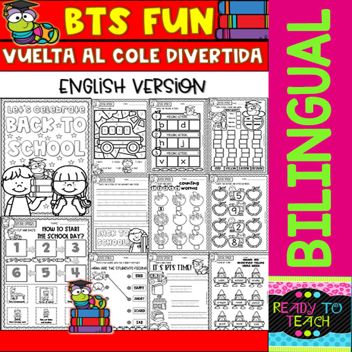 Back to School Fun - Vuelta al Cole Divertida - Printables - Set 1 ...