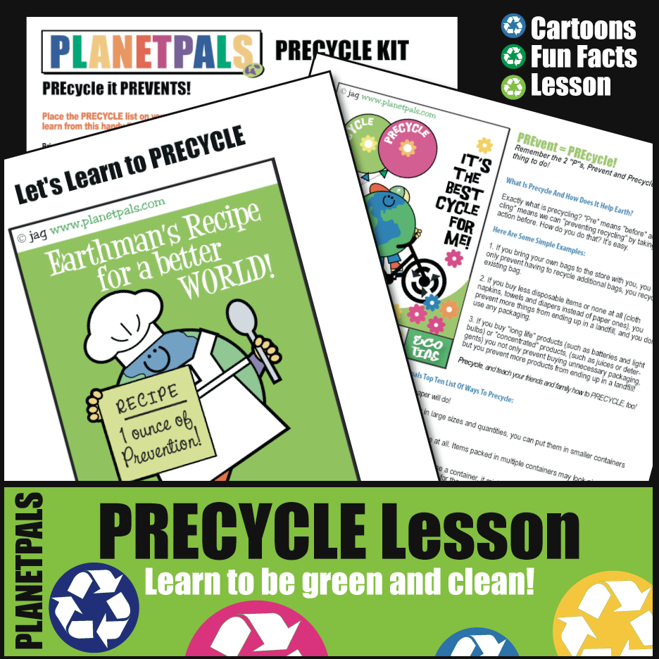 Planetpals Precycle Recycle Lesson Activities Earth Science Environment ...