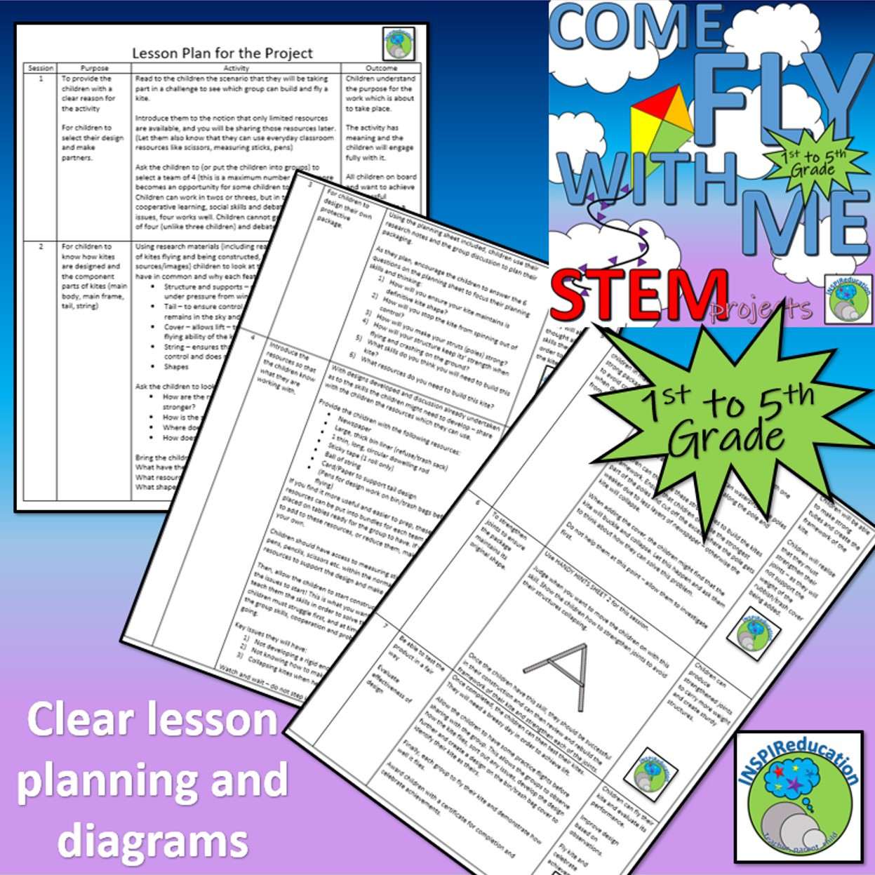 STEM: KITE BUILDING - Structures in Context - Amped Up Learning