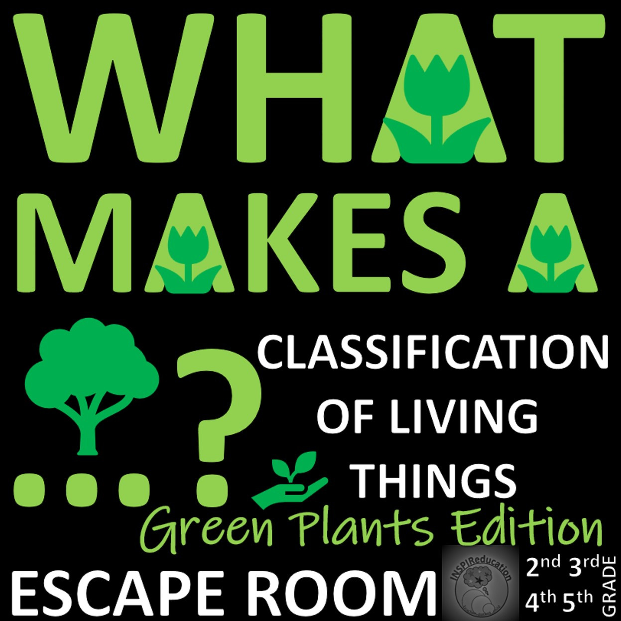 ESCAPE ROOM: Science - Classification of Green Plants - Amped Up Learning