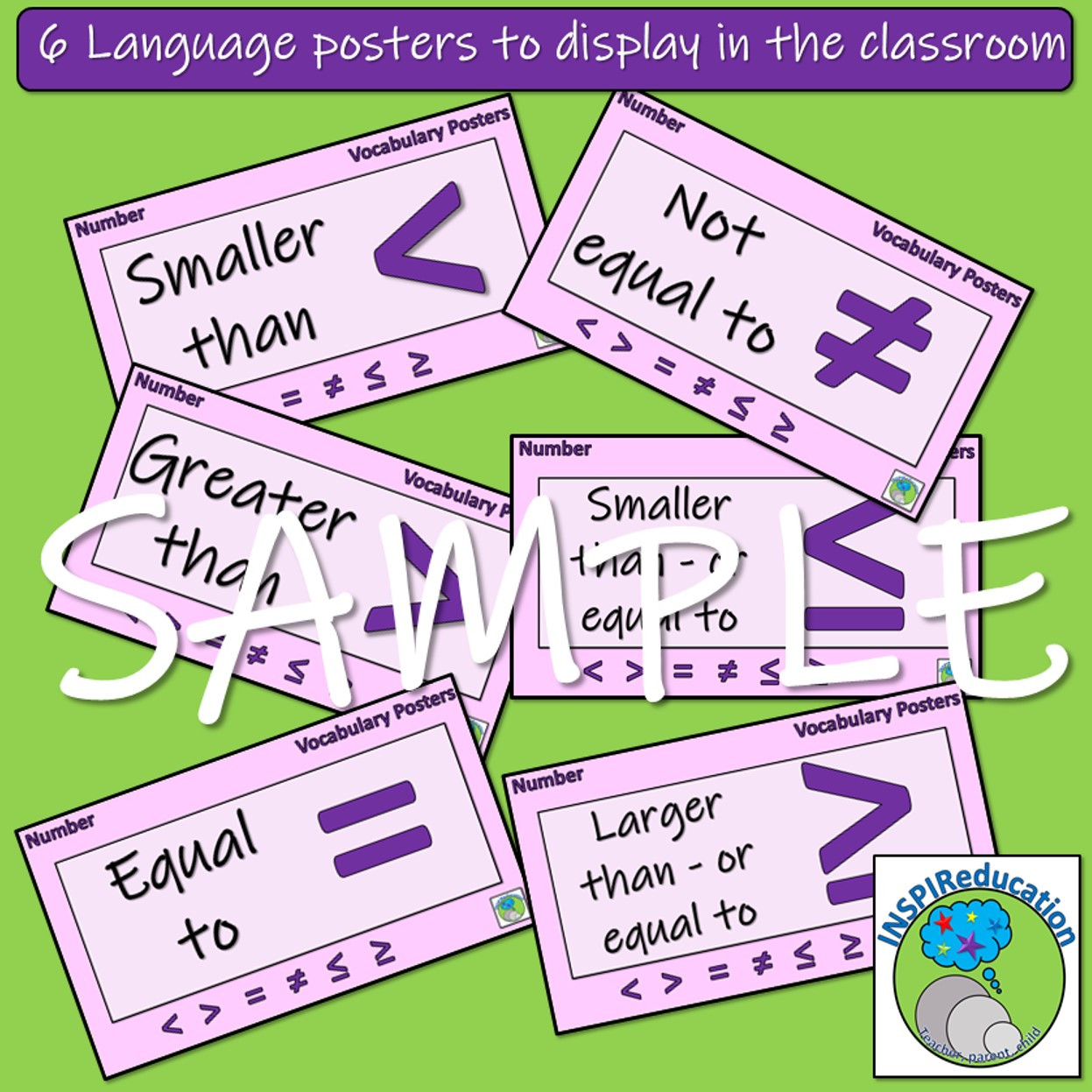 Number - Greater than, Smaller than, Equal to: PowerPoint teaching ...