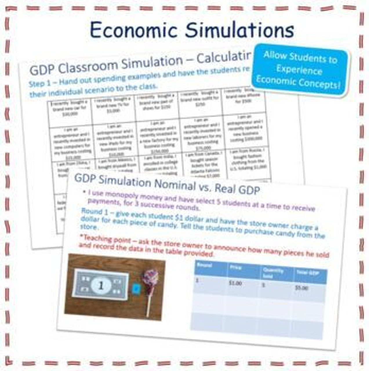 Gross Domestic Product GDP Power Point, Guided Note Packet, Test ...