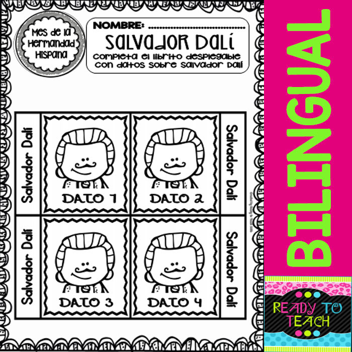 Hispanic Heritage Month - Salvador Dalí - Worksheets and Readings ...