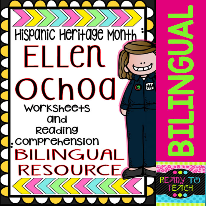 Hispanic Heritage Month - Ellen Ochoa - Worksheets and Readings ...