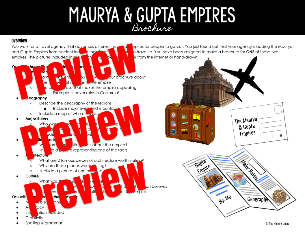 Maurya & Gupta Empire Brochure - Amped Up Learning