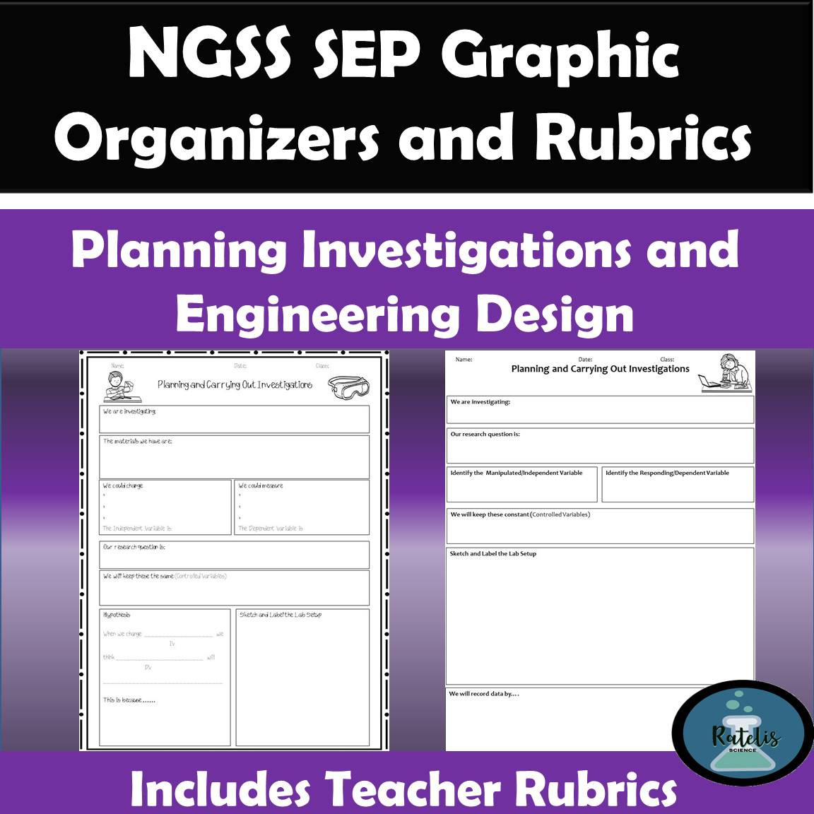 NGSS Graphic Organizers for Investigations and Engineering - Amped Up ...