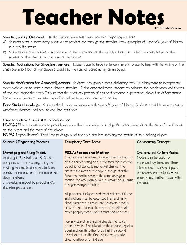 Newton's Laws of Motion Project Car Crashes