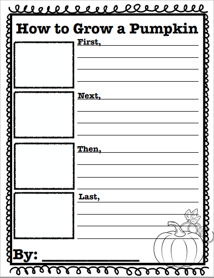 Pumpkin Process Writing FREEBIE - Amped Up Learning