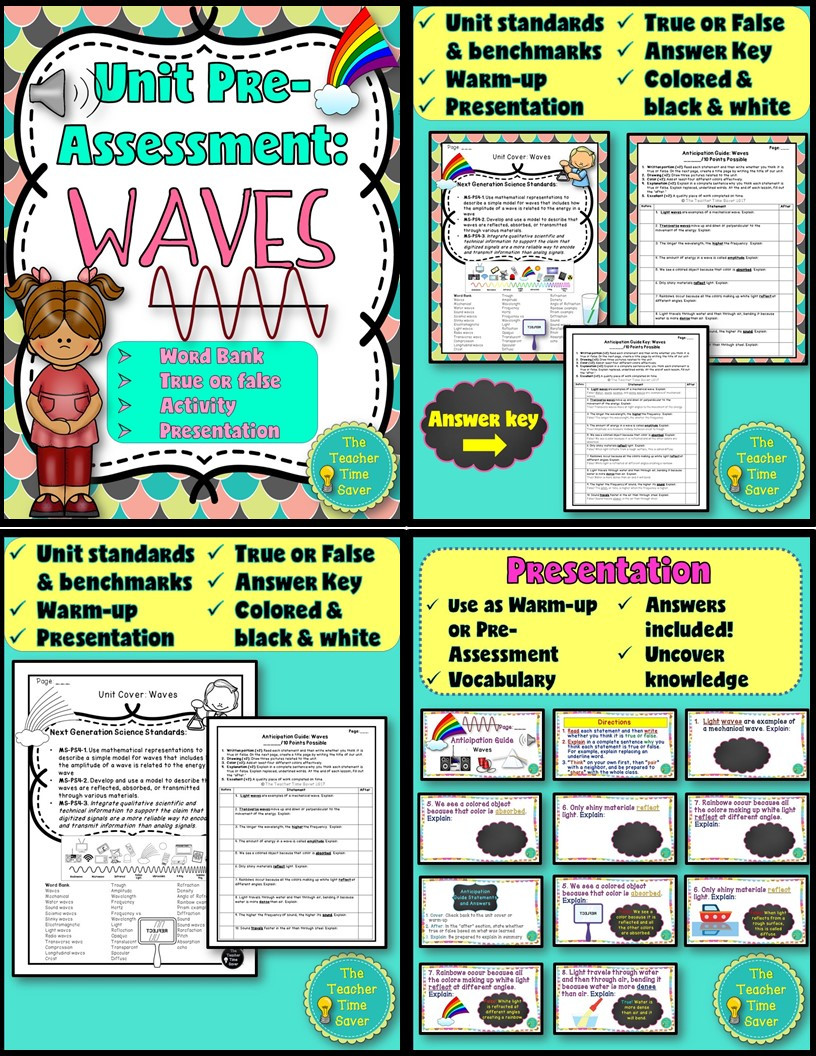 Waves Light & Sound Notebook Unit Bundle - Amped Up Learning