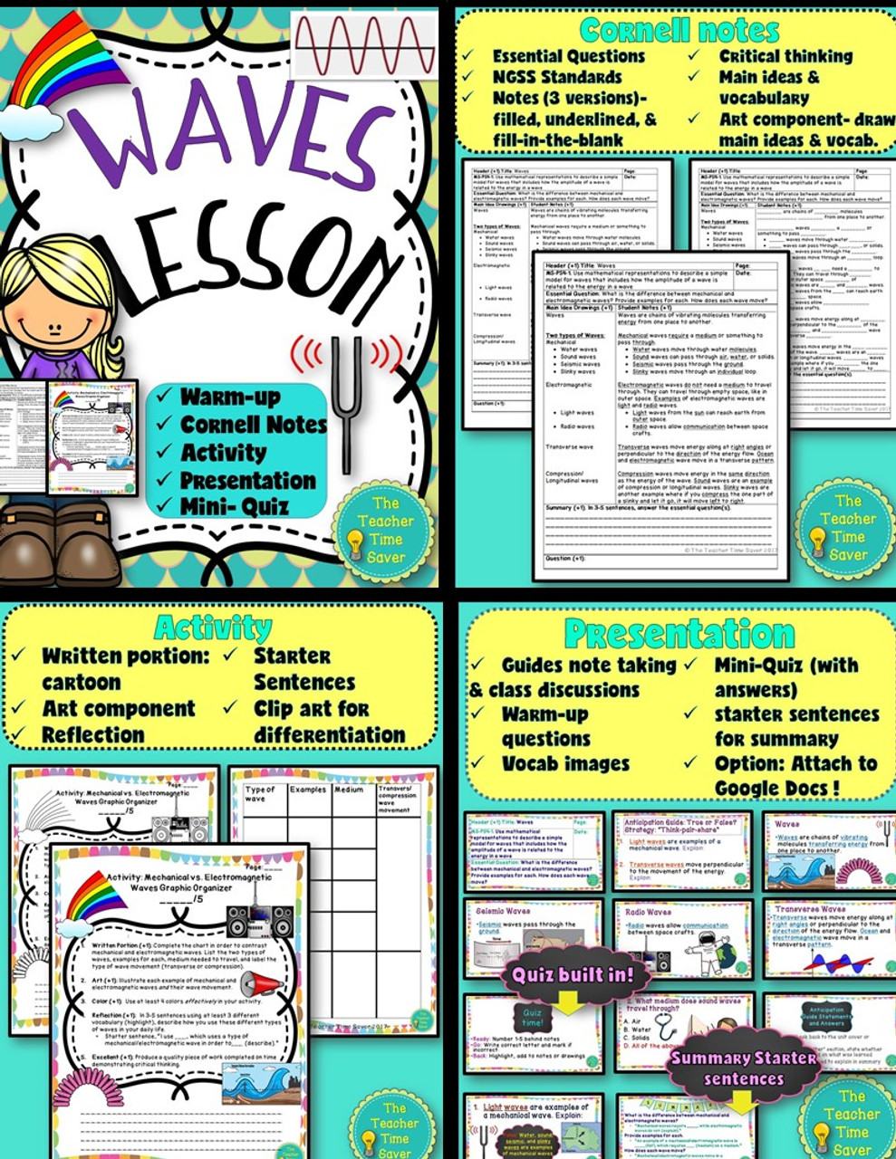 Waves Light & Sound Notebook Unit Bundle - Amped Up Learning