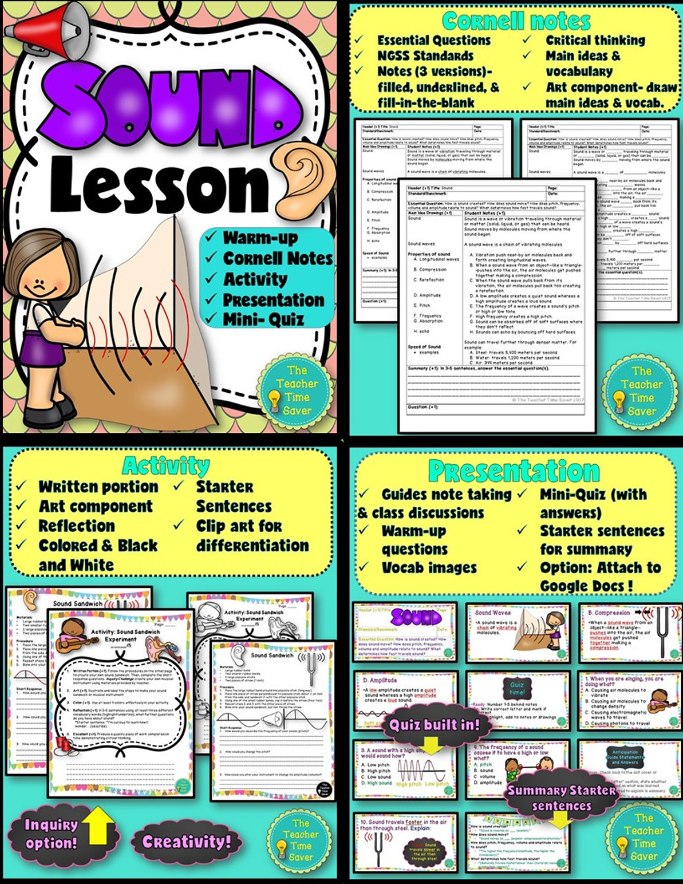 Waves Light & Sound Notebook Unit Bundle - Amped Up Learning