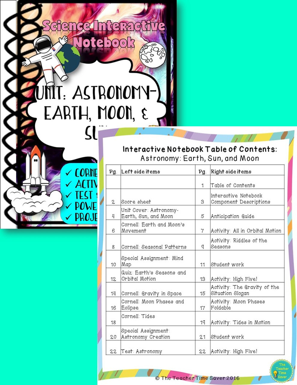Space Astronomy Interactive Notebook Bundle - Amped Up Learning