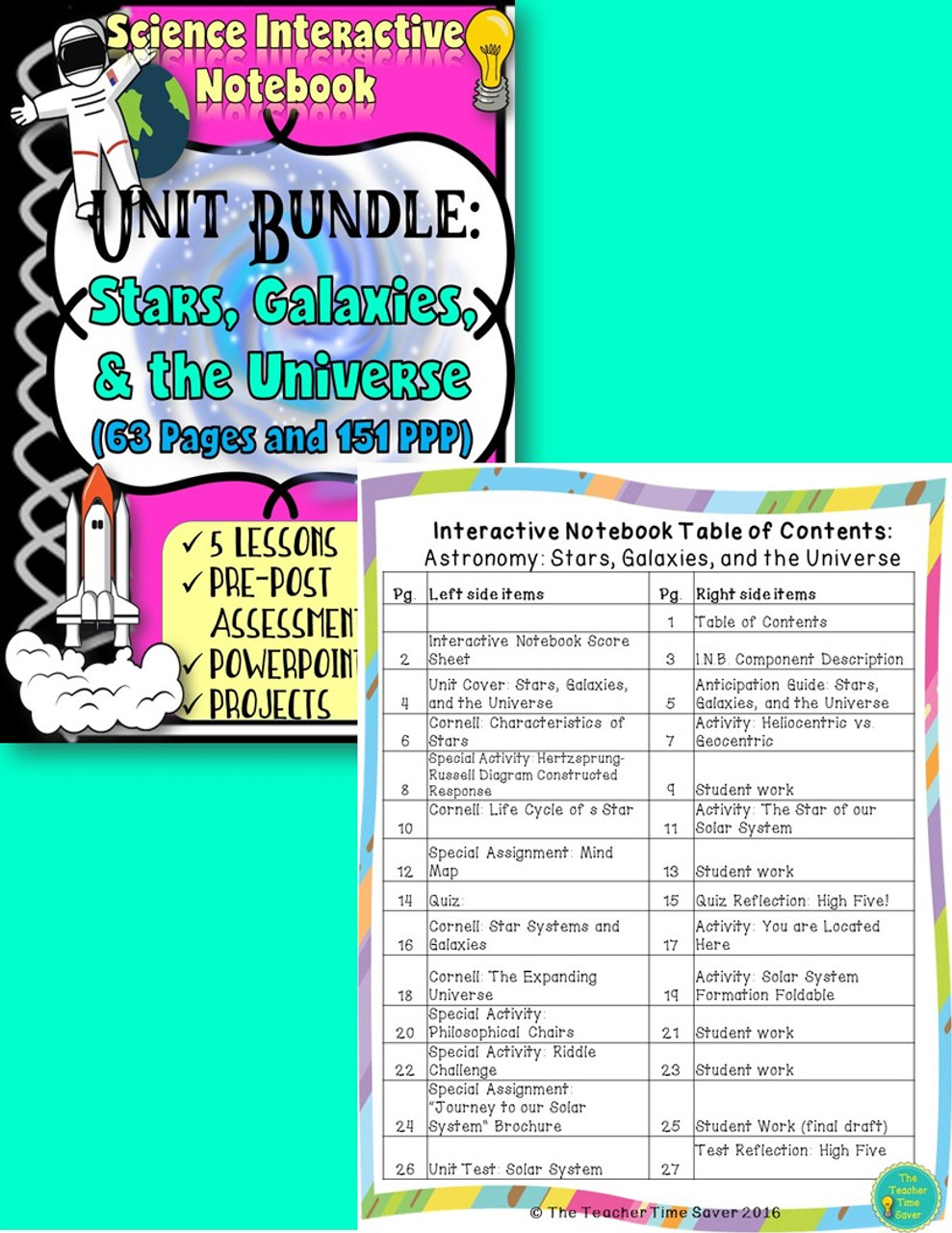 Space Astronomy Interactive Notebook Bundle - Amped Up Learning