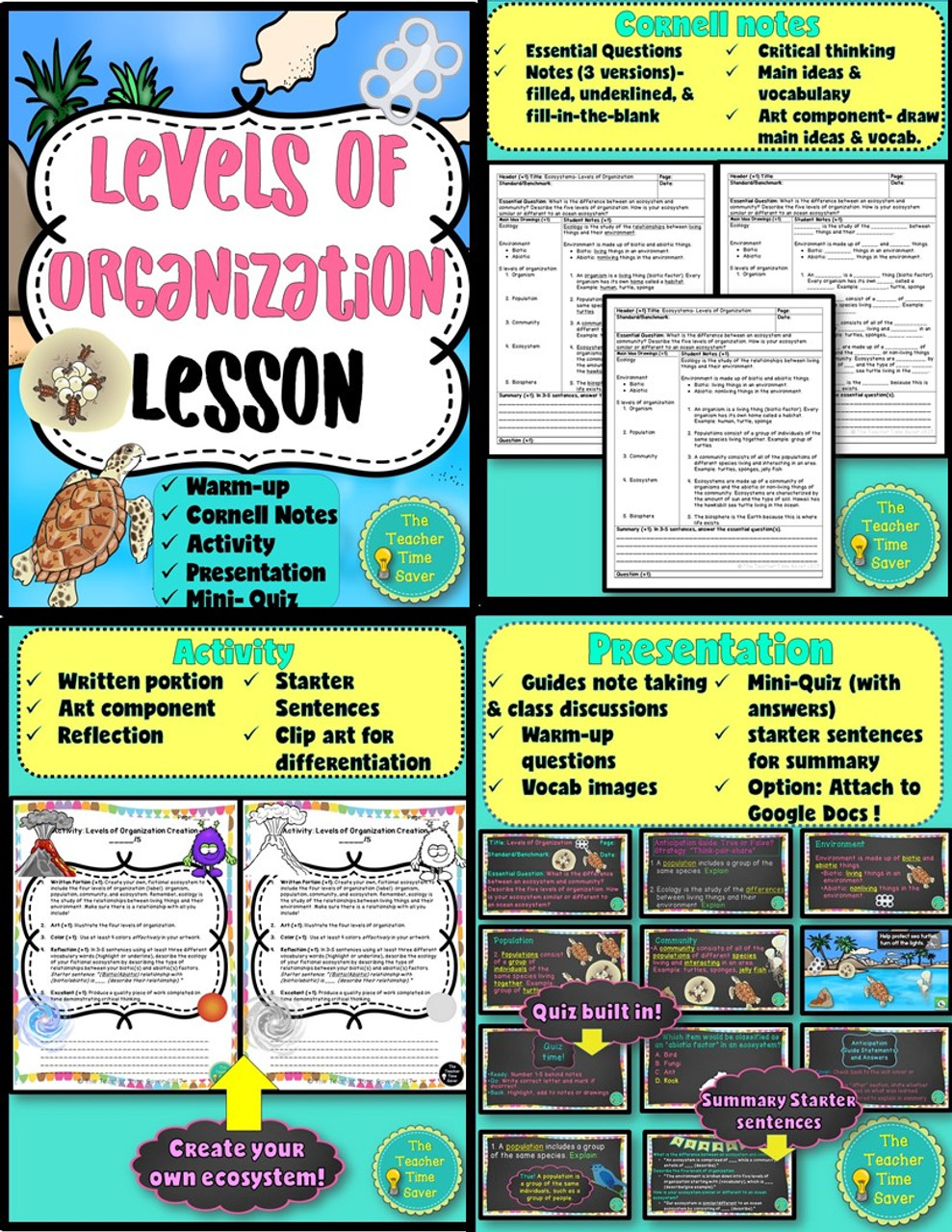 Ecology Ecosystems Unit Notebook Bundle - Amped Up Learning