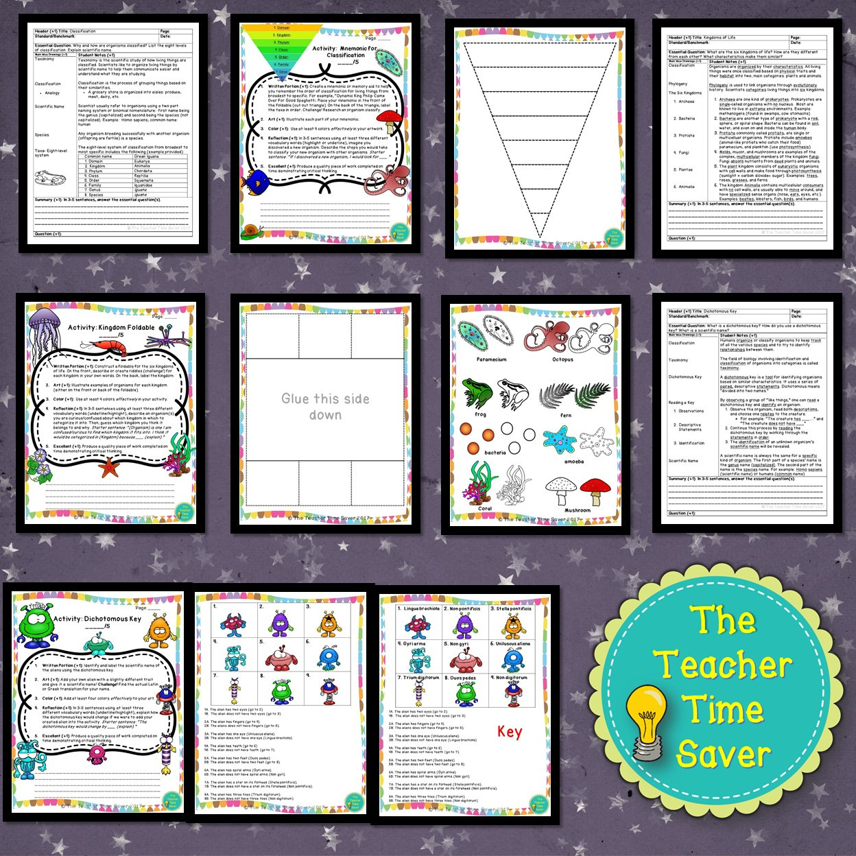 Classification of Living Things Biology Notebook Bundle - Amped Up Learning