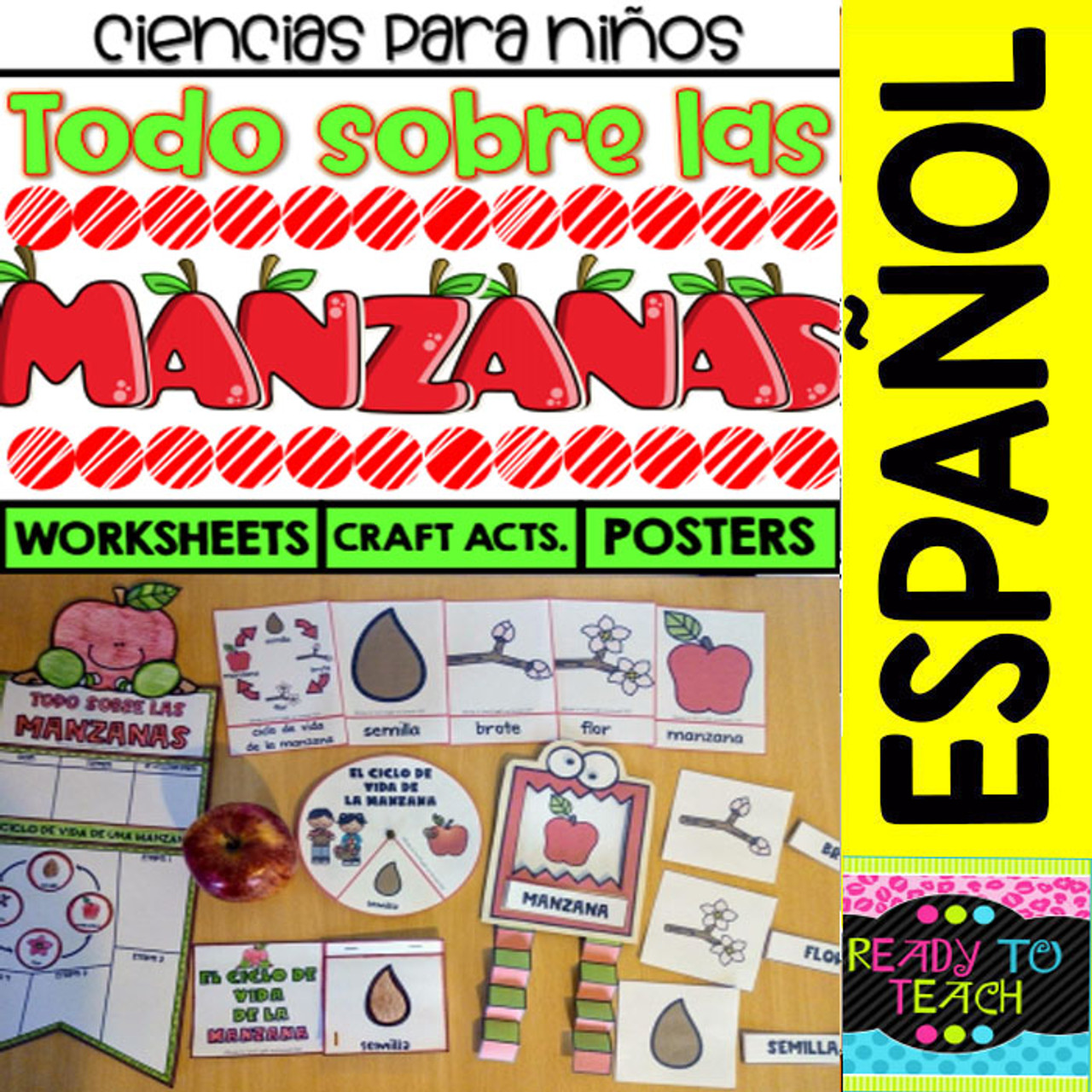Todo sobre Las Manzanas - Ciencias para Niños - Worksheets/Crafts ...
