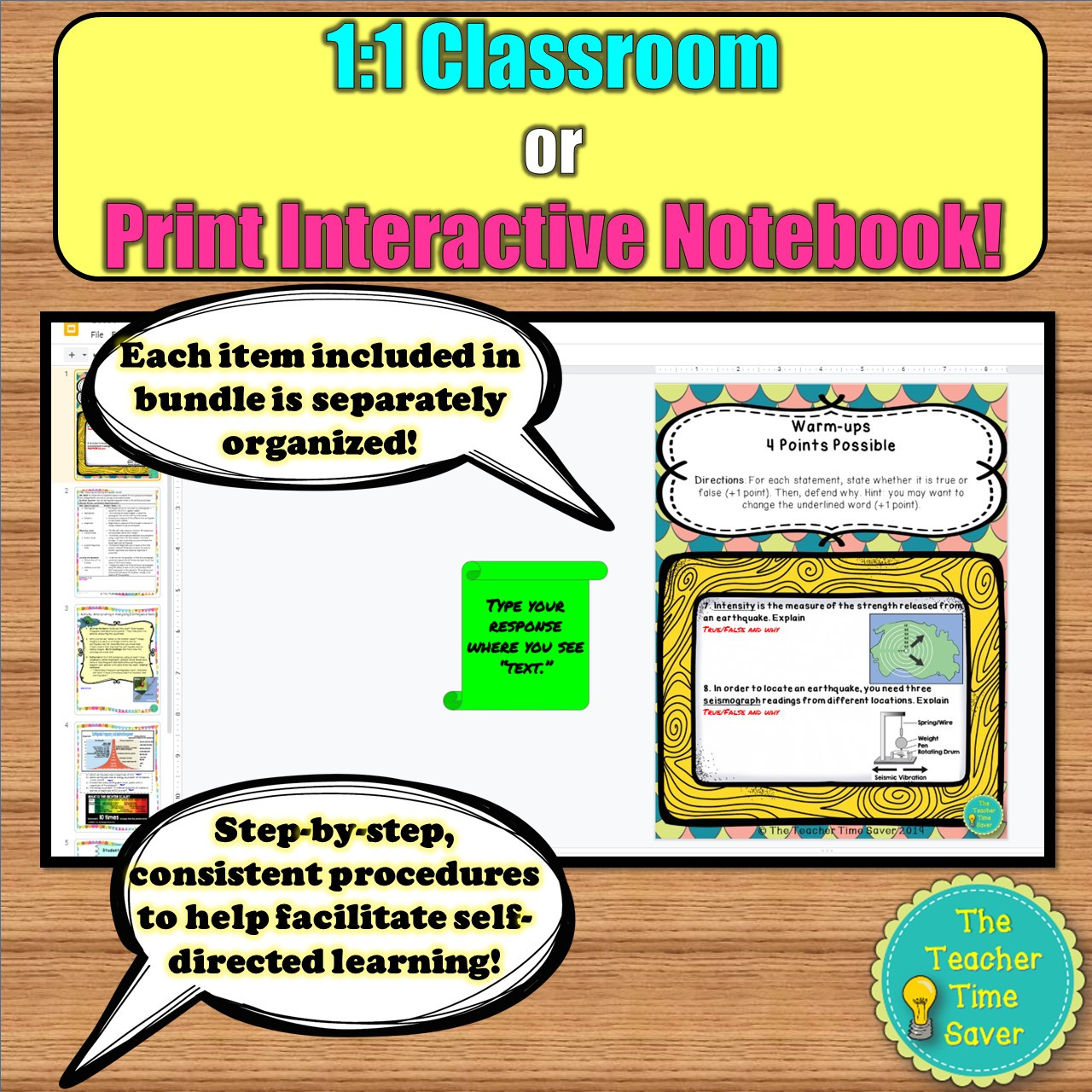 Earthquakes Unit Digital Notebook Bundle - Amped Up Learning