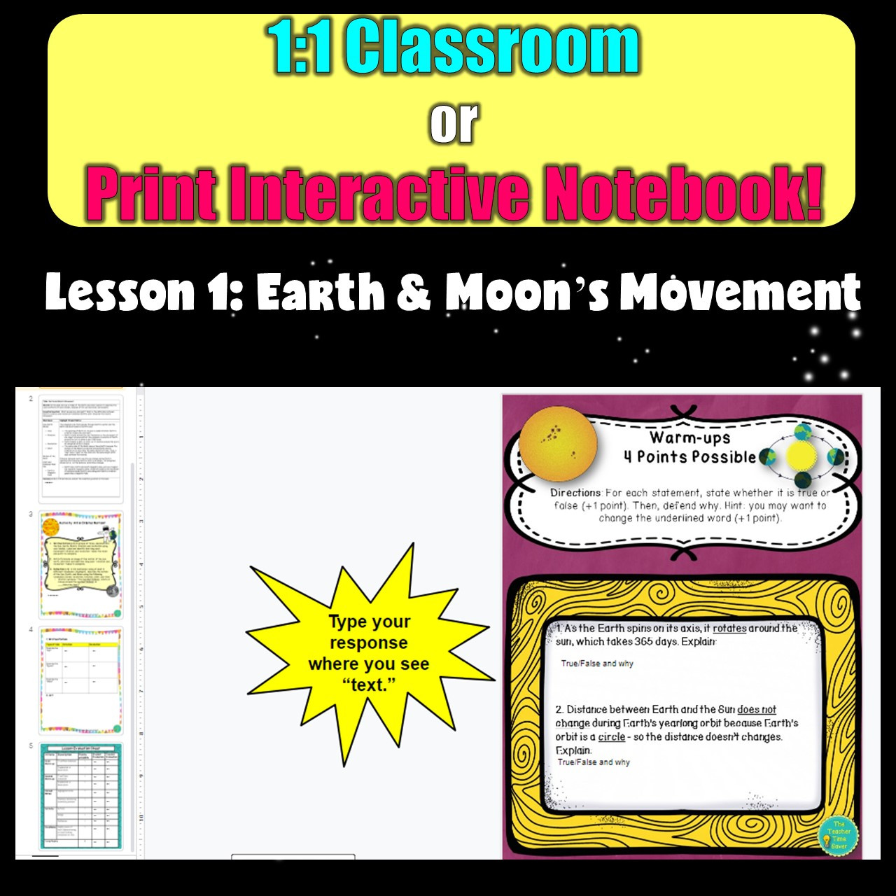 Space Interactive Notebook Digital Bundle - Amped Up Learning