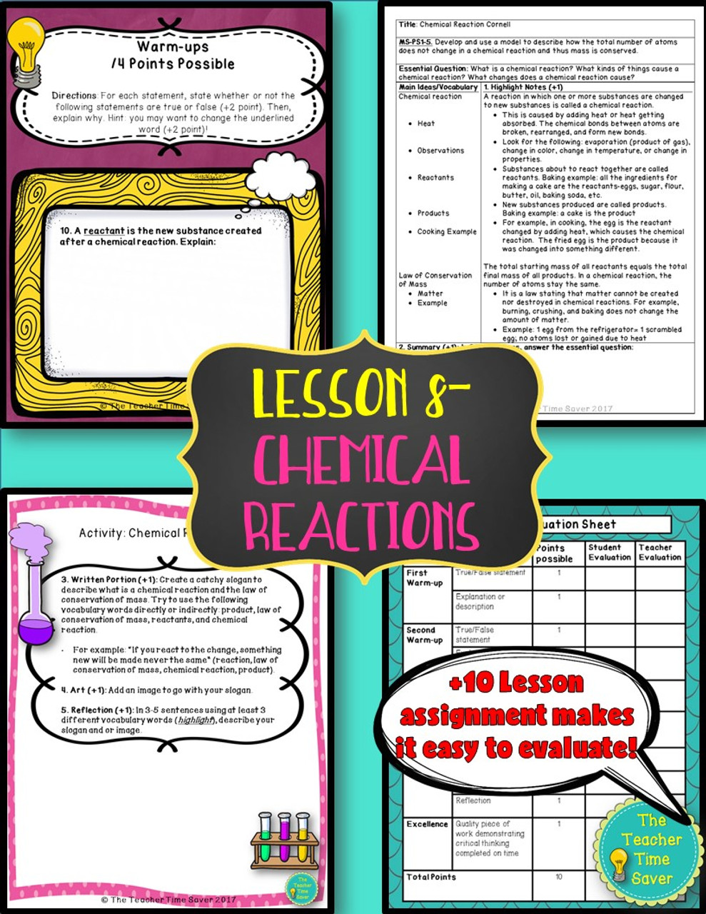 Matter Atoms Periodic Table of Elements Digital Notebook - Amped Up ...