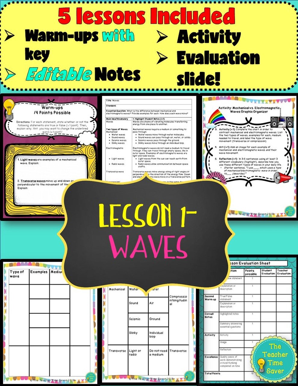 Light and Sound Waves Interactive Notebook Bundle | Physical Science ...