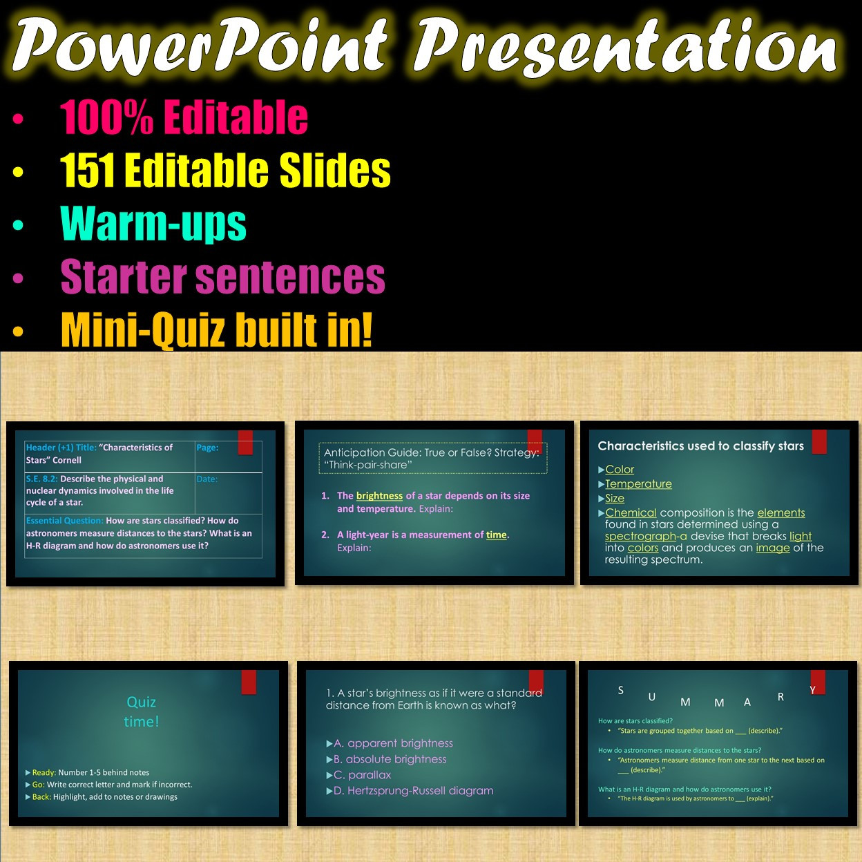 Stars, Galaxies and Universe Notebook Bundle - Amped Up Learning