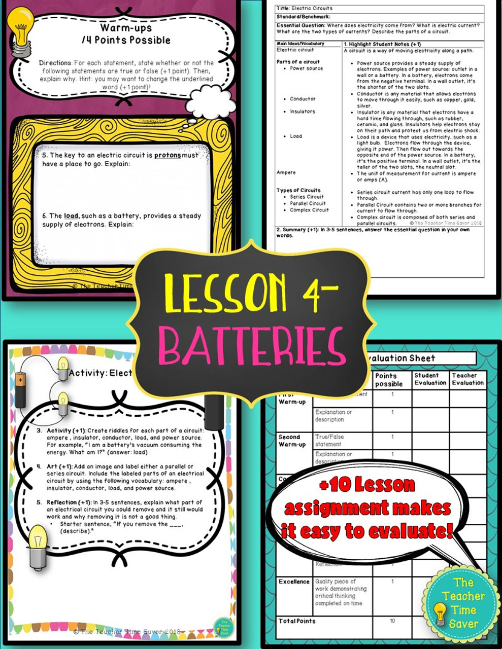 ELECTRICITY MEGA BUNDLE DIGITAL & PRINTABLE INTERACTIVE NOTEBOOK ...