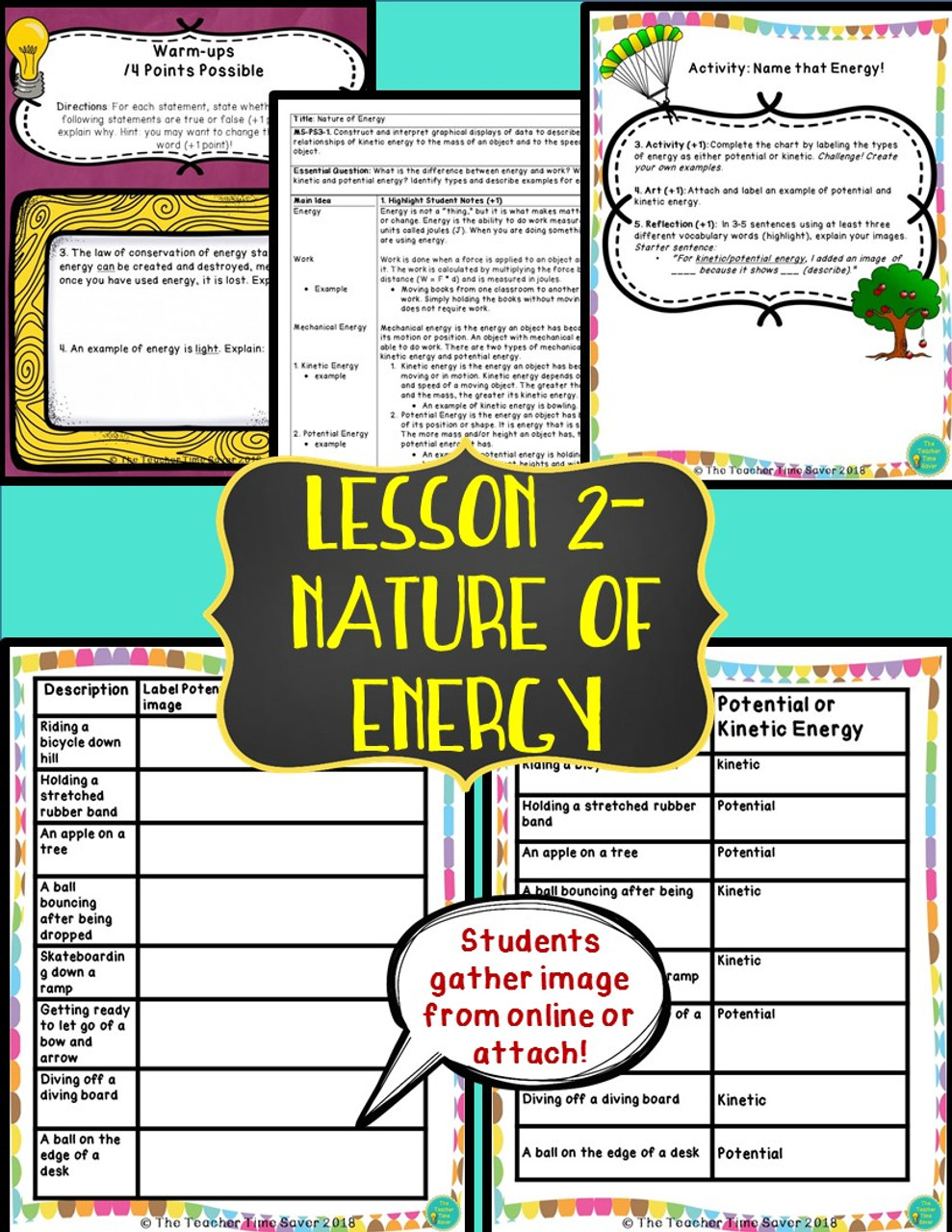 Energy Interactive Digital and Printable Notebook Bundle - Amped Up ...