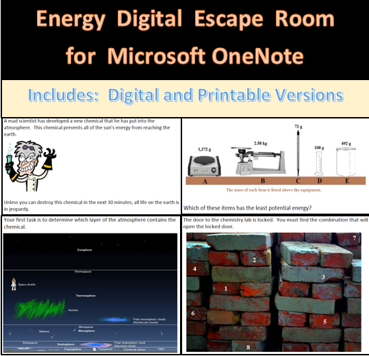 Energy Digital Escape Breakout Activity - Amped Up Learning