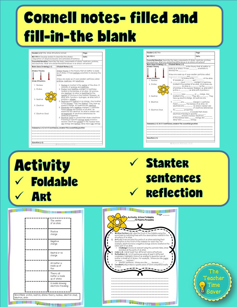 Atom Structure Lesson- Protons, Neutrons, and Electrons - Amped Up Learning