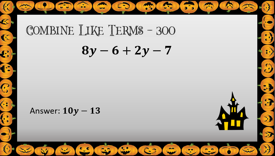 Simplify Expressions Halloween Themed Jeopardy - Amped Up Learning