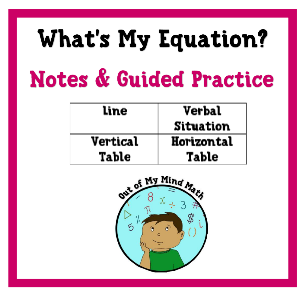 What's My Equation - Notes & Guided Practice - Amped Up Learning