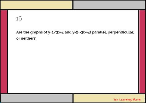 Parallel and Perpendicular Lines (writing and identifying) : Google ...