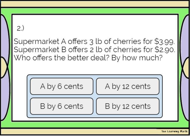 Ratios, Rates and Conversions - Google Forms Quiz: 20 Problems - Amped ...