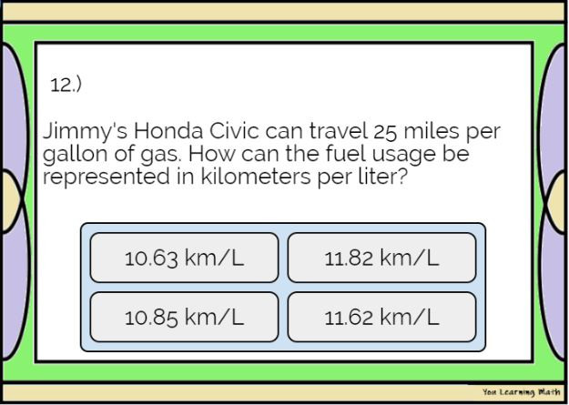 Ratios, Rates and Conversions - Google Forms Quiz: 20 Problems - Amped ...
